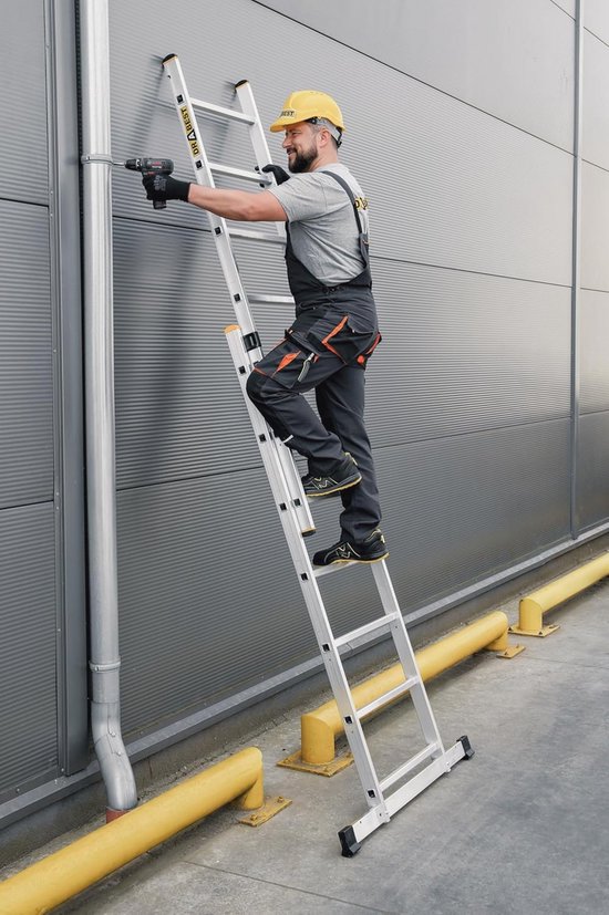 Multifunctionele 3-in-1 Aluminium Ladder met Werkplatform en ...