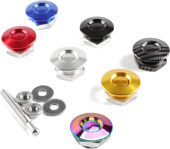 Set van 4 quick release fasteners voor bonnet - push button bonnet ...