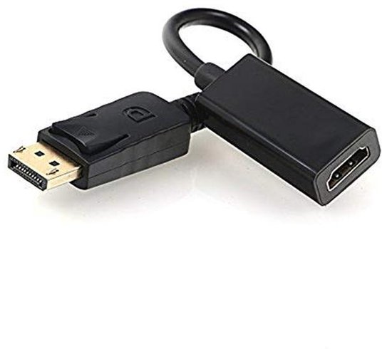 HDMI naar DisplayPort Adapter - Zwarte Kabel Connector voor HD Beeld | bol