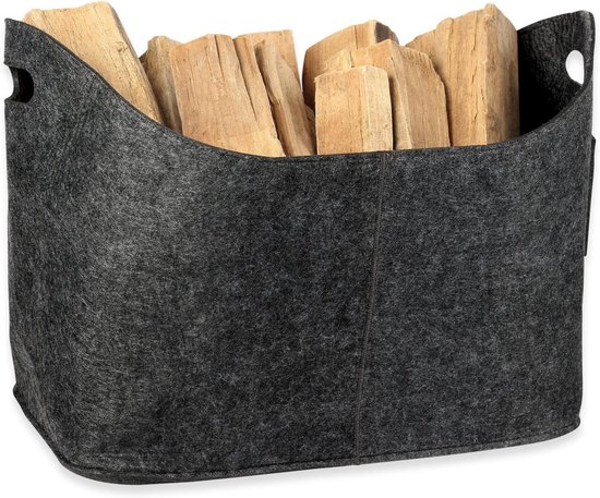Stevige vilten mand voor houtblokken en boodschappen - 3 stuks | bol