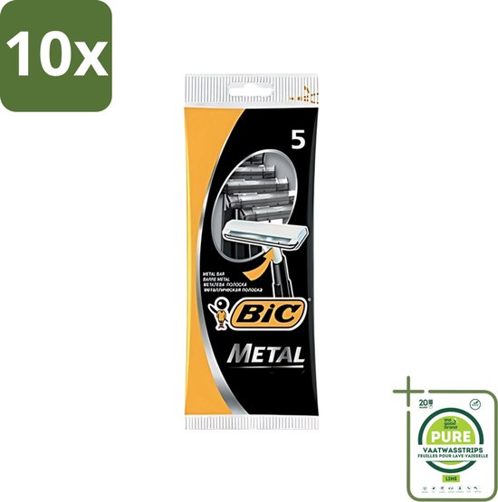 10 x Bic - Scheermesjes - Metaal - Enkel Mesje - Wegwerpmesjes - 5 ...
