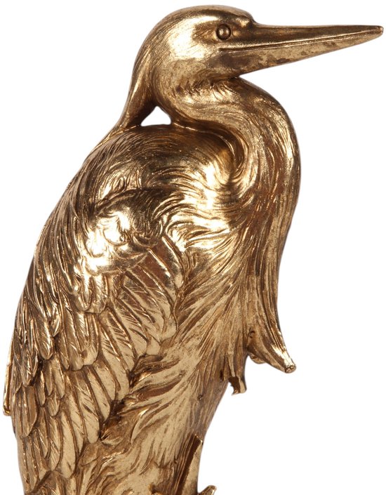 Baroque - Decoratief beeld of figuur - Beeld Reiger 24,5 cm - Goud ...