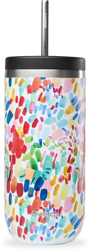 Qwetch - Cold Cup isotherm - Arty- 600ml | bol