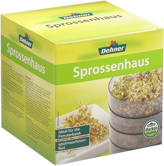 Kweekset voor Kiesscheuten met 4 Schalen - Gezonde Superfood Zelf ...