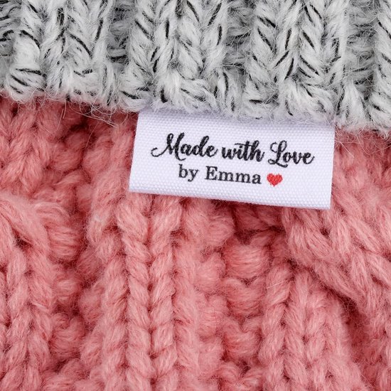 Gepersonaliseerde Vouwlabels voor Kleding - Naai-Etiketten met Eigen ...