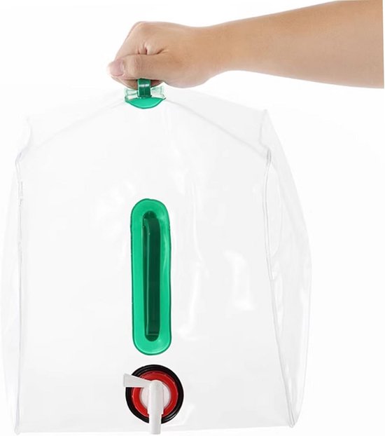 Opvouwbare watercontainer 20 liter – inklapbare camping waterkruik met ...