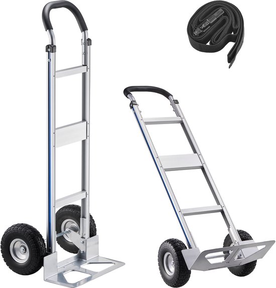 VEVOR Steekwagen, 227 Kg Laadvermogen, Zware Transportwagen met Handvat ...