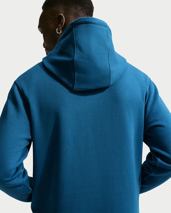 NIKE - club men's pullover fleece hoo - Vest heren - Blauw | bol