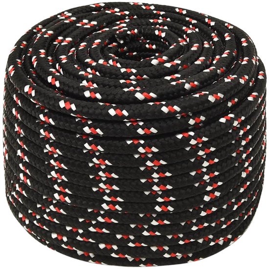 Boot touw 12 mm 100 m polypropyleen zwart | bol