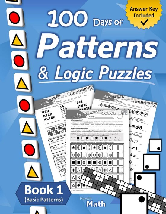 Logische Puzzels en Patronen Boek voor Kinderen: Visueel en Numeriek ...