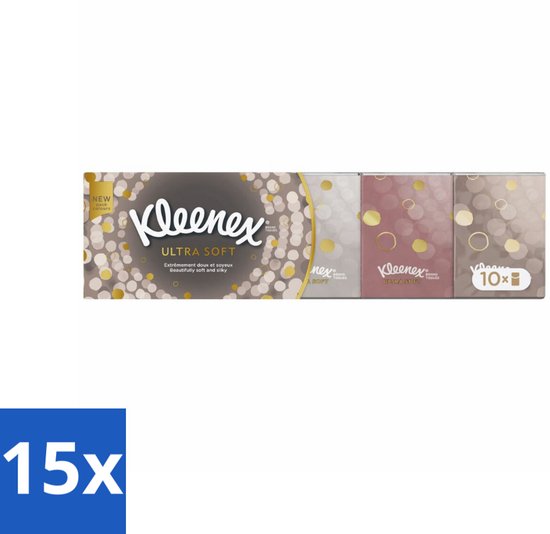 15 x Kleenex – Ultra Soft Mini – Papieren Zakdoekjes – 70 stuks per ...