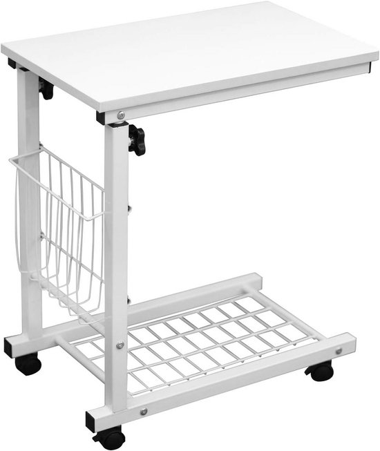 Verstelbare C-Vorm Bijzettafel voor Laptop en Bed - Mobiele ...