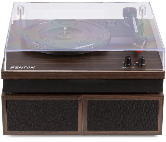 Retro platenspeler met platenkoffer - Fenton RP165D - Vinyl LP speler ...