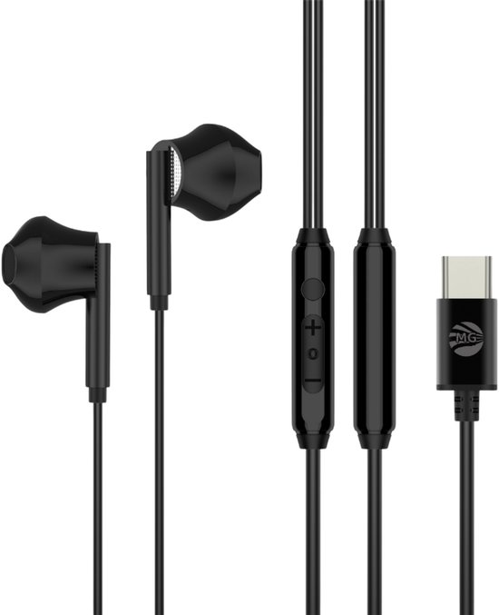 MG DS1450 Stereo Earphones - HiFi Type-C - Zwart | bol