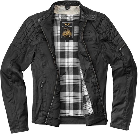 Black-Cafe London Ahvaz Zwart Textiele Motorjas - Maat 56 - Jas | bol