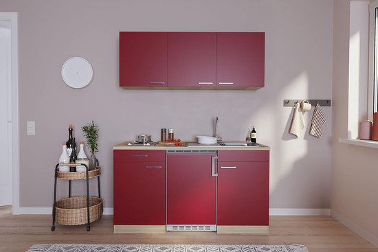 Complete Mini Keuken met Apparatuur 150 cm Eikenlook | bol