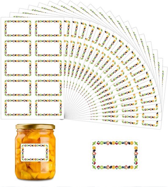 Uniquely designed self-adhesive labels for writing - 200 pieces | bol