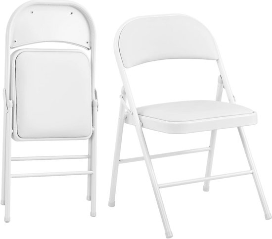 Opvouwbare stoel met rugleuning - 2-pack - Hittebestendig vinyl en ...