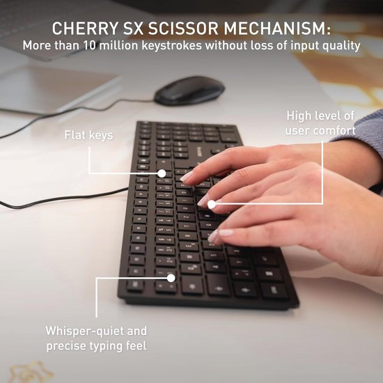Ultraplat Toetsenbord Met Stille Toetsen - UK Layout (QWERTY) | bol