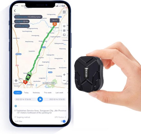 Mini GPS-tracker voor motor, fiets en auto met real-time SOS-functie | bol