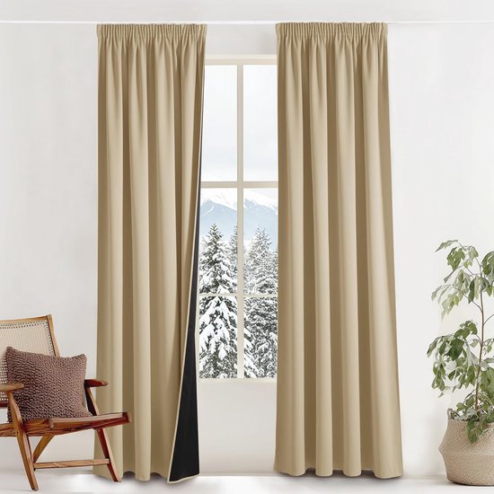 Warmte-isolerende Verduisteringsgordijnen voor Woonkamer en Slaapkamer ...