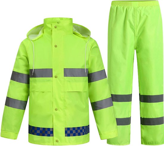 Waterdicht Regenpak Heren - Ademend en Reflecterend Fiets- en ...