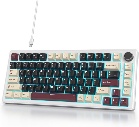 Mechanisch 75% Gaming Toetsenbord met UK Layout en RGB Verlichting | bol