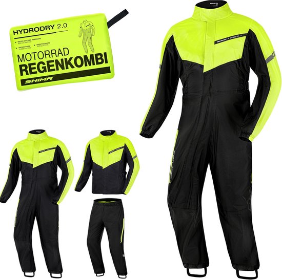 Waterdicht Motor Regenpak Universeel (Heren & Dames) - Opvouwbaar ...
