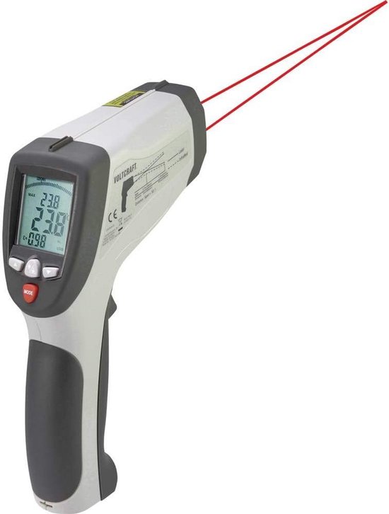 Professionele Infrarood Temperatuurmeter (Pyrometer) met Hoge ...