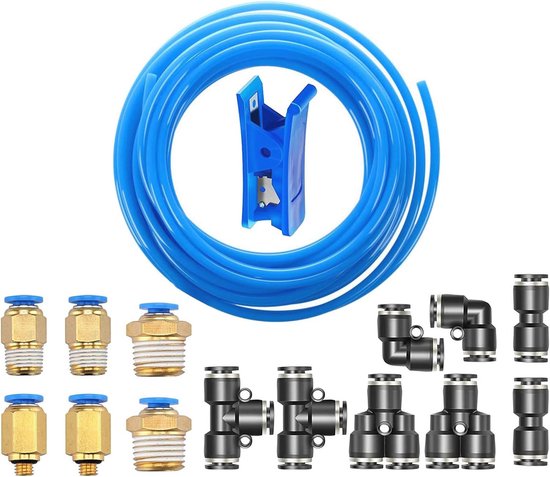 Flexibele Pneumatische PU-slang 12 Meter - Persluchtslang 8 mm Buiten ...