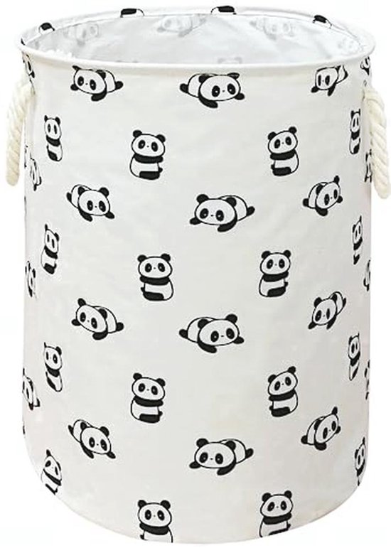 Opvouwbare Ronde Wasmand voor Kinderen - Waterdichte Canvas Mand met ...