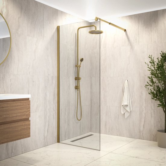 Mirlux Elva Inloopdouche – Luxe Douchewand van 8 mm Veiligheidsglas met ...