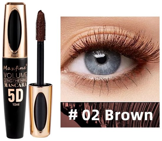 MAXFINE |Bruine Mascara | Verlengende Mascara | Waterproof mascara ...
