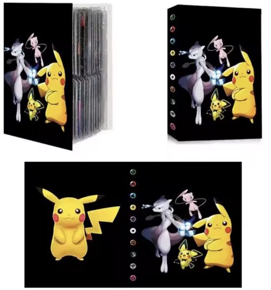 Pokemon kaarten map - Mewtwo & Pikachu - Pokemon binder - 240 kaarten ...