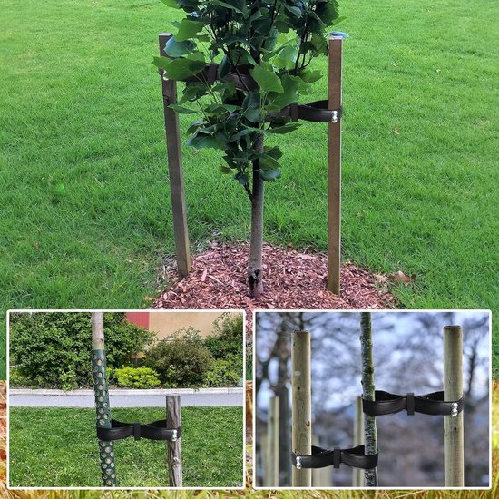 Set van 2 boombanden - 90 cm - Verstelbaar - Robuust PVC - Met ...