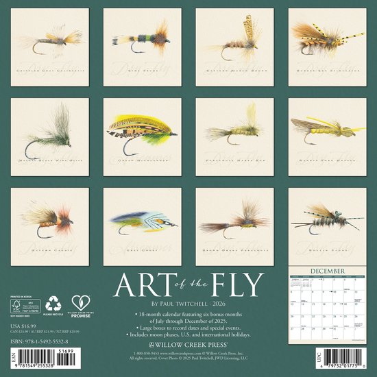 Art of the Fly (Paul Twitchell) Kalender 2026 | bol