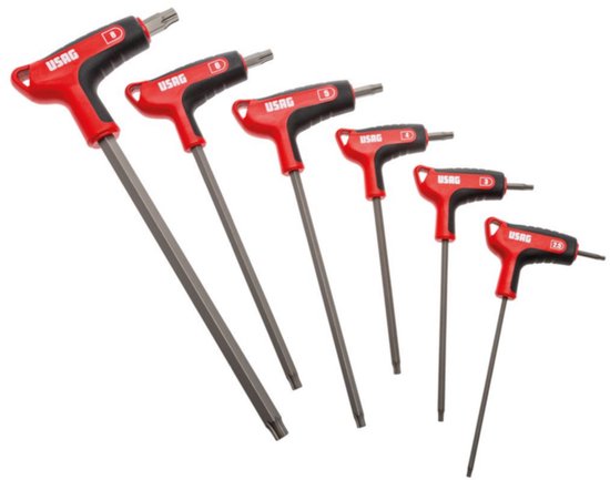 USAG Haakse inbussleutels met speciale profielen X-Grip - 280 HX/SE6 | bol