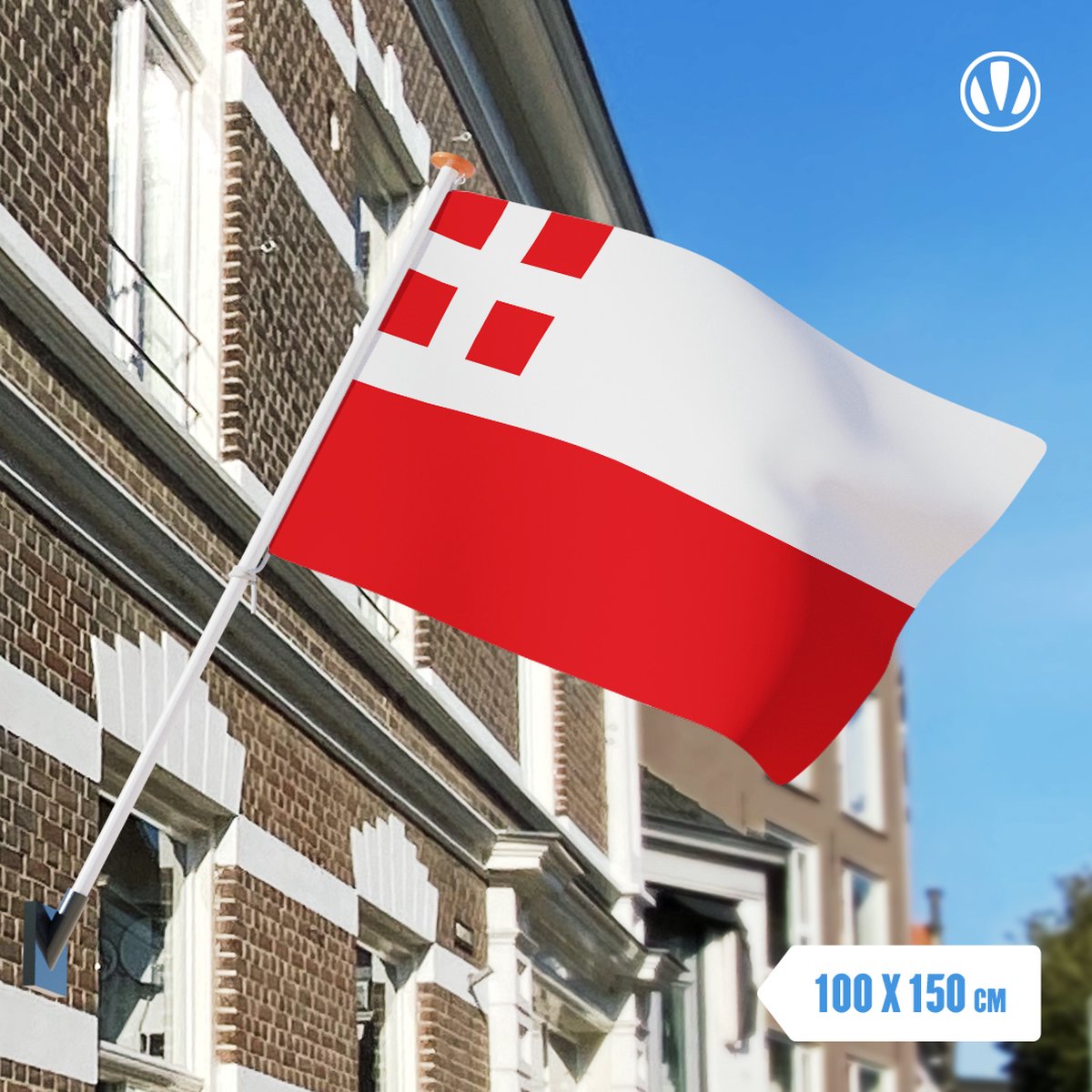 Vlag Utrecht 100x150cm | bol.com