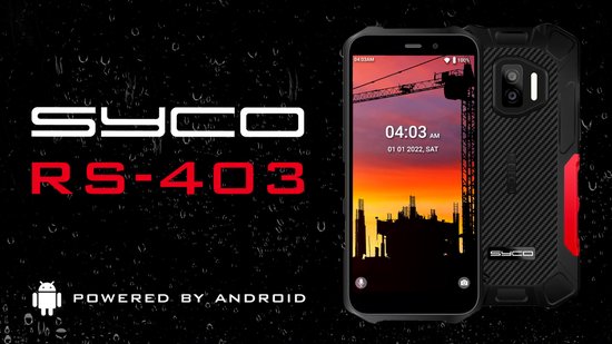 SYCO RS-403 Robuuste Smartphone Waterproof IP68 - Dual SIM - 4000mAh ...