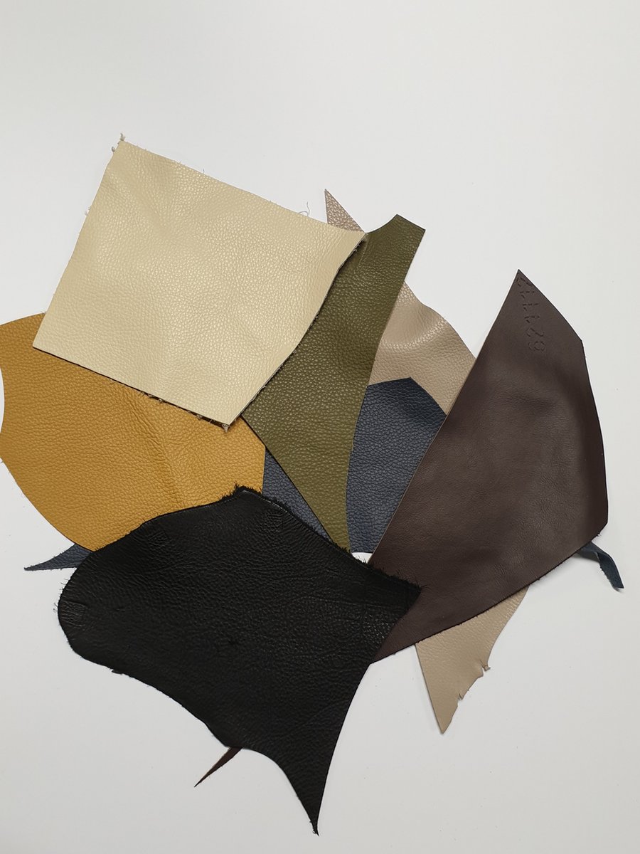 1KG Leder Resten/Echt Leer/Kleuren Assorti/Hobby/Creatief | bol.com