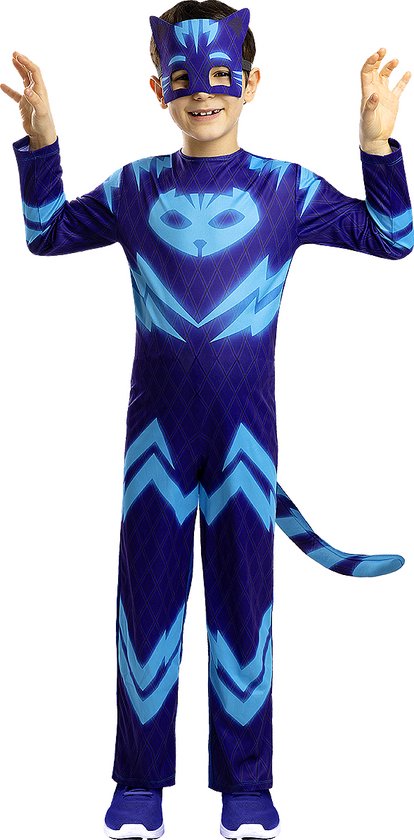 FUNIDELIA PJ Masks Catboy kostuum voor jongens - 3-4 jaar (98-110 cm) | bol