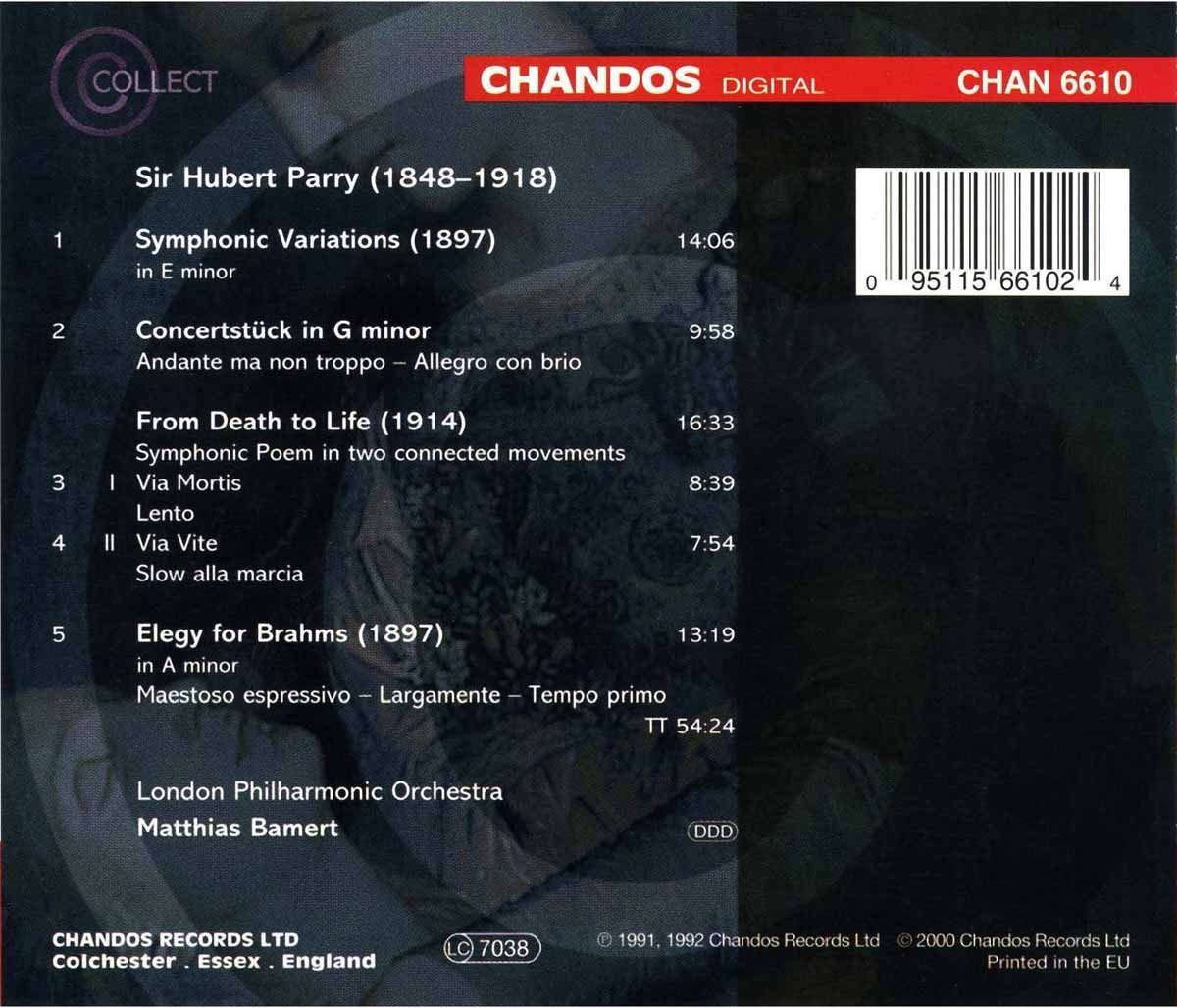 London Philharmonic Orchestra - Parry: Symphonic Variations (CD ...