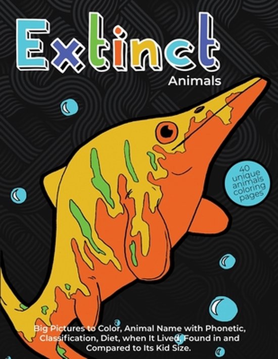 Coloring and Learning Book for Kids- Extinct Animals, Millie & Milin ...