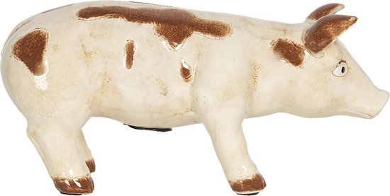 Spaarvarken Varken 34*11*16 cm Beige Keramiek Spaarpot Leuke Spaarpot ...