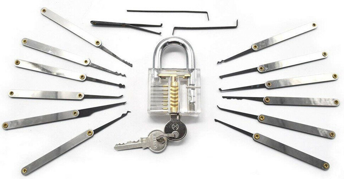 Sellavy® Lockpick set 19 delig - Lockpicking set - Lockpick - Lockpick ... Sellavy® Lockpick set 19 delig - Lockpicking set - Lockpick - Lockpick ...
