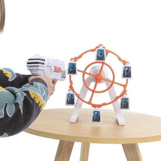 roterend schietspel met pistool en magnetische doelen | bol.com