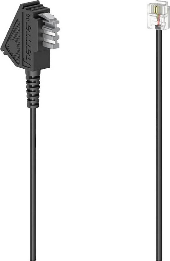 Hama Rallonge téléphonique (analogique) [1x RJ11 mâle - 1x RJ11 femelle ...