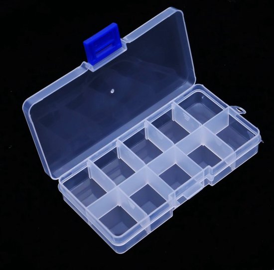 Fako Bijoux® - Opbergdoos - 10 Vakjes - Kralendoos - Opbergbox ...