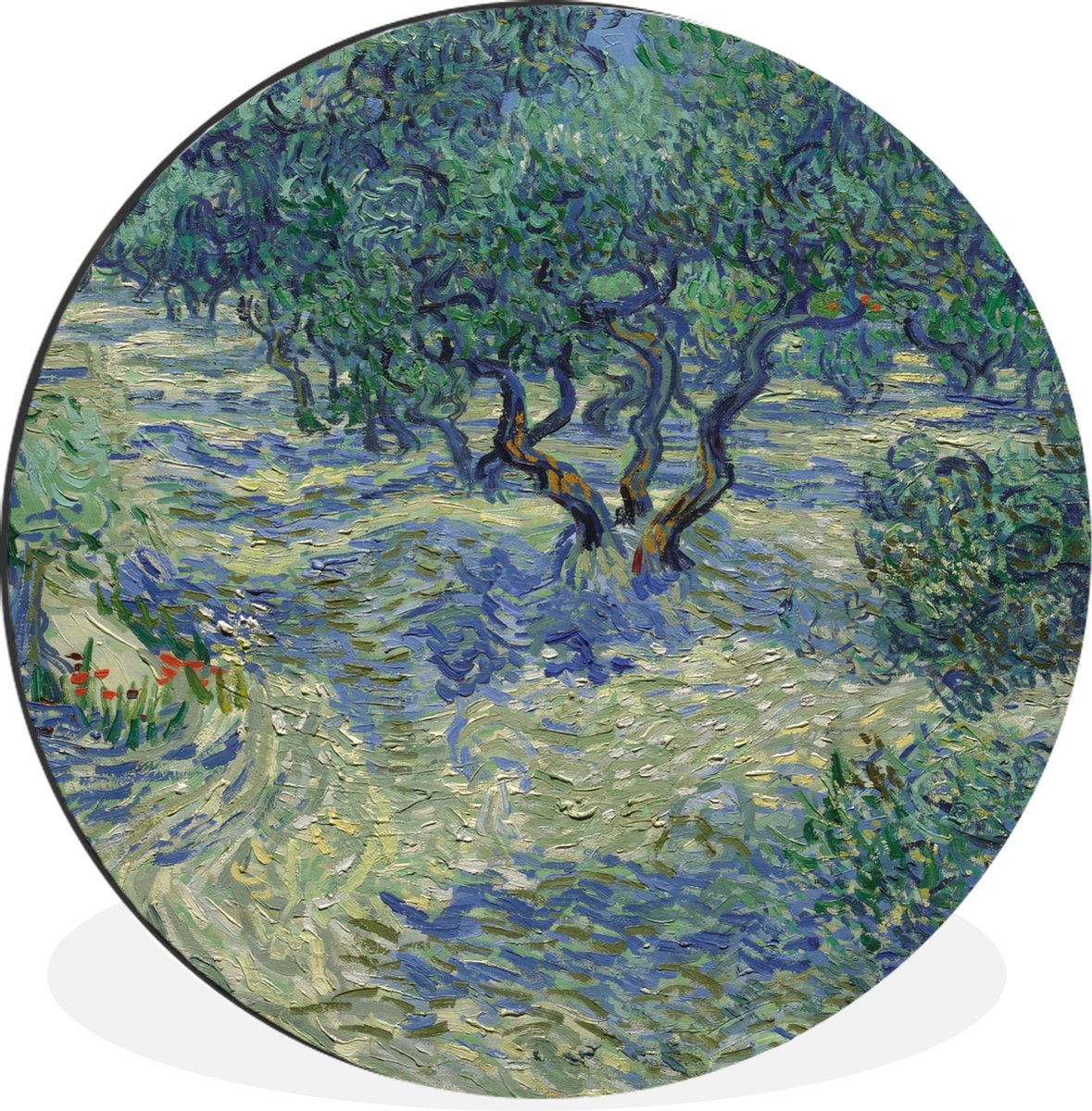 Wall Circle - Wall Circle - L'Oliveraie - Peinture de Vincent van Gogh ...