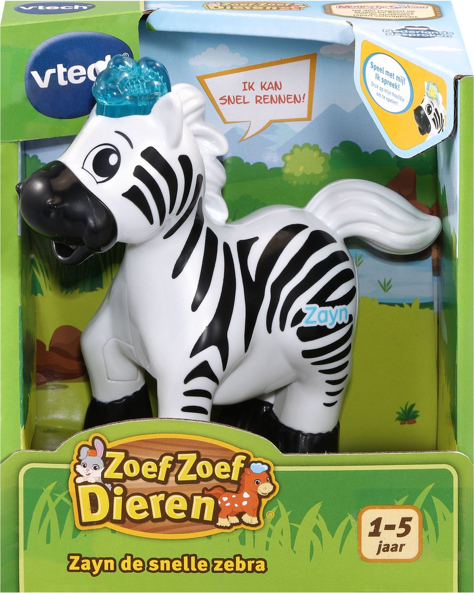VTech Zoef Zoef Dieren – Zayn de snelle Zebra – Educatief Speelgoed ...